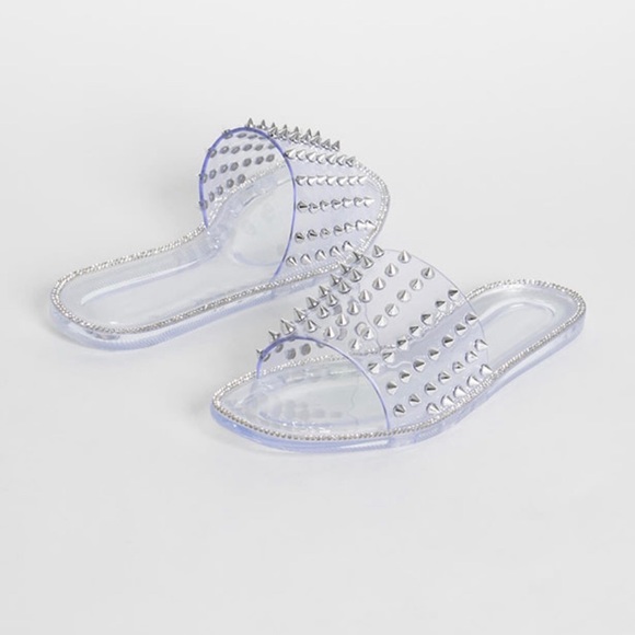 GoJane | Shoes | Spike And Diamond Jelly Sandals | Poshmark